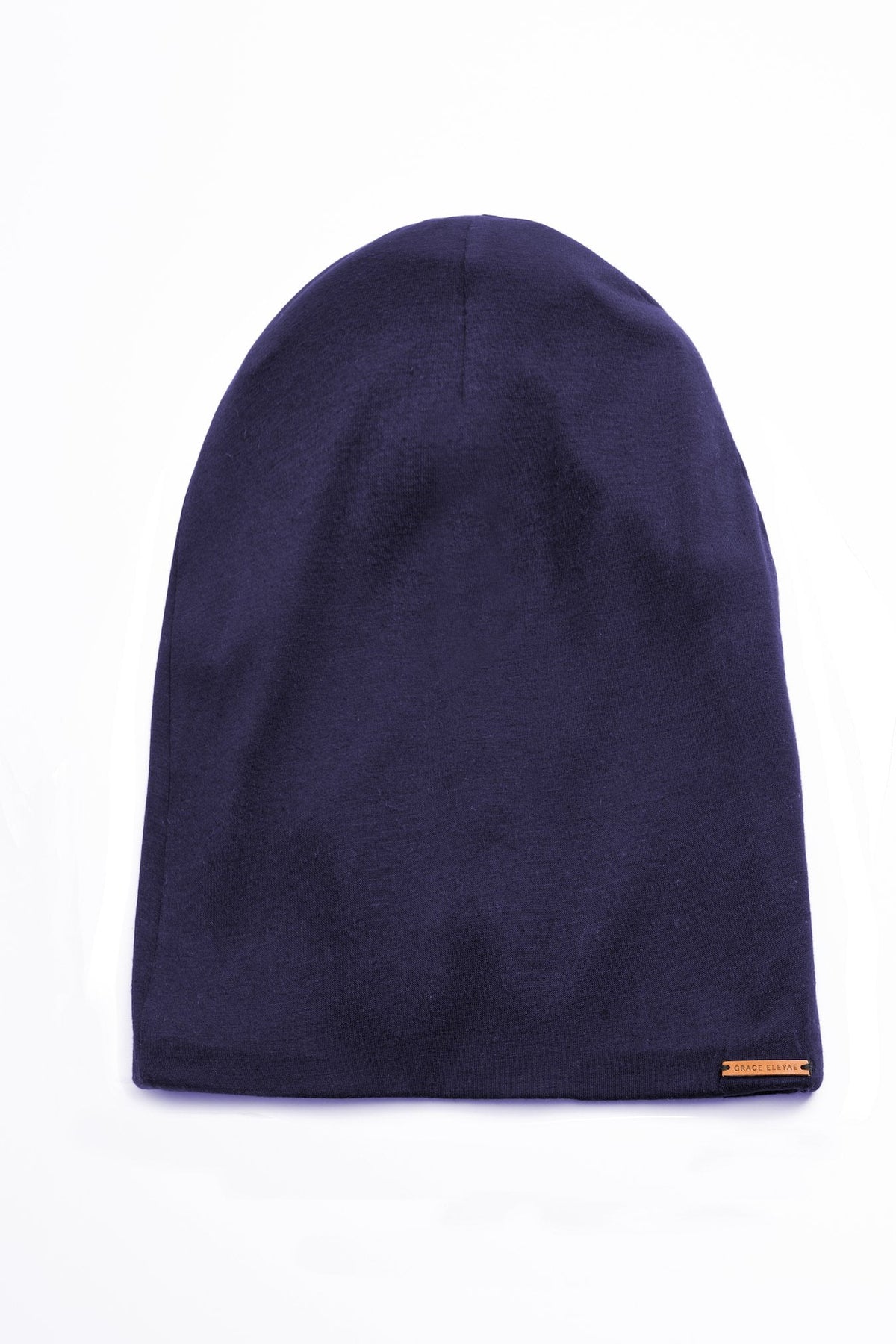 Navy Extra Long Slap | Satin-Lined Cap – Grace Eleyae